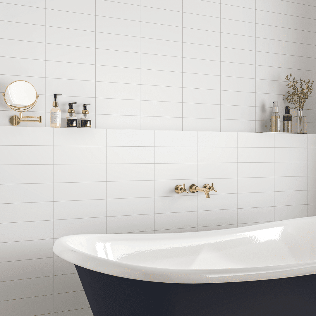 Bricks White Ceramic Tiles Wall Surface Matt Metro Design – Elliren Tiles