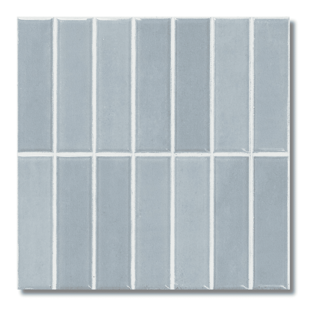 Inzaro Muddey Acqua Tiles | Calm Blue Ceramic Tile for Homes